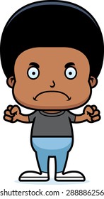 Cartoon Boy Looking Angry Stock Vector (Royalty Free) 288886256 ...