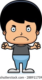 Cartoon Businessperson Boy Looking Angry Stock Vector (Royalty Free ...