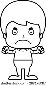 Cartoon Boy Looking Angry Stock Vector (Royalty Free) 289178087 ...