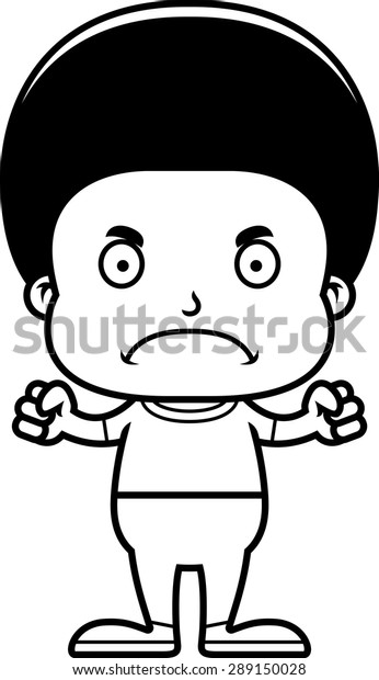 Cartoon Boy Looking Angry Stock Vector (Royalty Free) 289150028 ...
