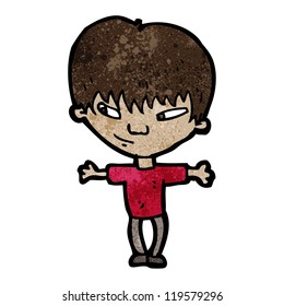 Cartoon Boy Open Arms Stock Vector (Royalty Free) 119579296 | Shutterstock
