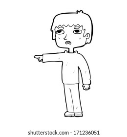 Cartoon Boy Pointing Stock Vector (Royalty Free) 171236051 | Shutterstock
