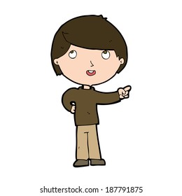 Cartoon Boy Pointing Stock Vector (Royalty Free) 187791875 | Shutterstock