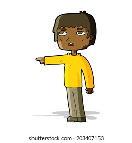 Cartoon Boy Pointing Stock Vector (Royalty Free) 203407153 | Shutterstock