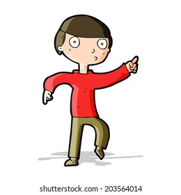 Cartoon Boy Pointing Stock Vector (Royalty Free) 203564014 | Shutterstock