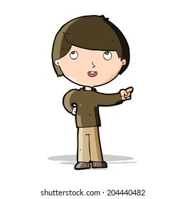 Cartoon Boy Pointing Stock Vector (Royalty Free) 204440482 | Shutterstock