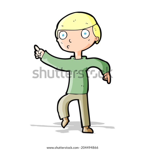 Cartoon Boy Pointing Stock Vector (Royalty Free) 204494866 | Shutterstock