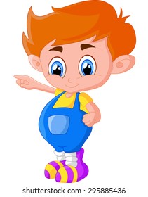 Cartoon Boy Presenting Stock Vector (Royalty Free) 295885436 | Shutterstock