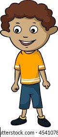 Cartoon Boy Smiling Stock Vector (Royalty Free) 454107844 | Shutterstock