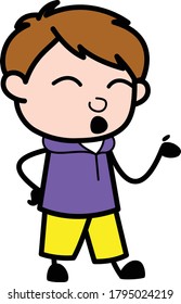 Cartoon Boy Speaking Vector Character Design Stock Vector (Royalty Free ...