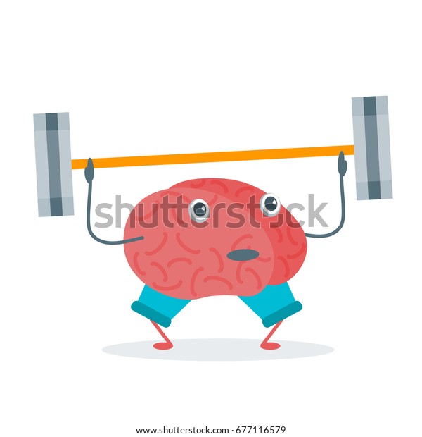 Cartoon Brain Brain Activity Character Funny Stock Vector (Royalty Free ...