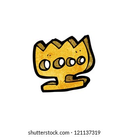 Cartoon Brass Knuckles Stock Vector (Royalty Free) 121137319 | Shutterstock