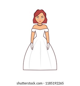 Cartoon Bride Icon Stock Vector (Royalty Free) 1185192265 | Shutterstock