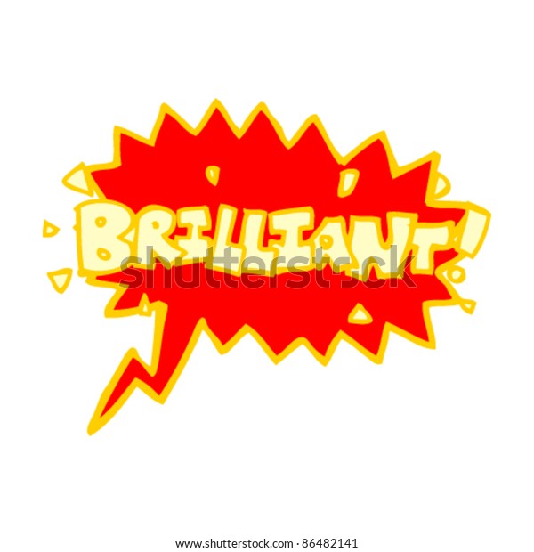 Cartoon Brilliant Comic Book Shout Stock Vector (Royalty Free) 86482141 ...