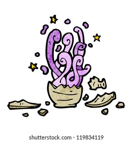 Cartoon Broken Spell Pot Stock Vector (Royalty Free) 119834119 ...