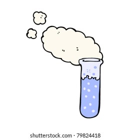 Cartoon Bubbling Science Beaker Water Stock Vector (Royalty Free ...
