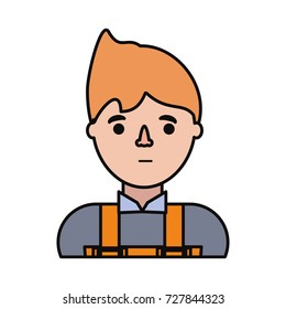 Cartoon Builder Man Icon Stock Vector (Royalty Free) 727844323 ...
