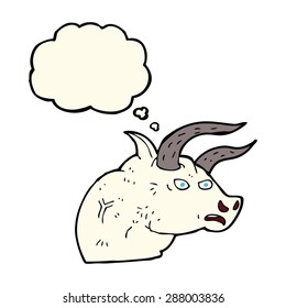 Cartoon Snorting Bull Head Stock Illustration 451819210