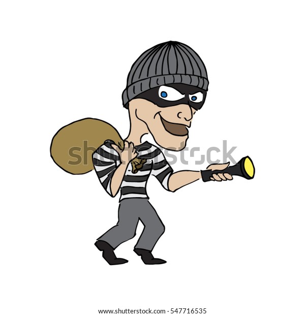 Cartoon Burglar Stock Vector (Royalty Free) 547716535