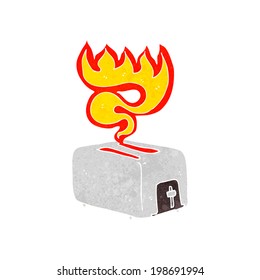 Cartoon Burning Toaster Stock Vector (Royalty Free) 198691994 ...