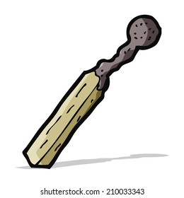 Cartoon Burnt Match Stock Vector (Royalty Free) 210033343 | Shutterstock