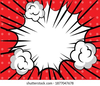Cartoon Burst Comic Background Vector Illustration Stock Vector ...