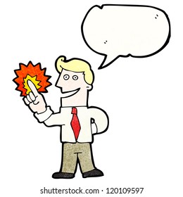 Cartoon Businessman Magic Touch Stock Vector (Royalty Free) 120109597 ...