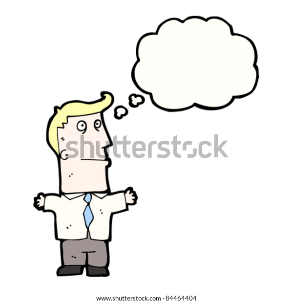 Cartoon Businessman Making Expansive Gesture Stock Vector (Royalty Free ...
