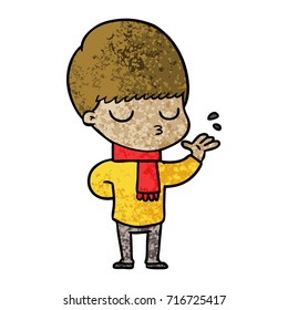 Cartoon Calm Boy Stock Vector (Royalty Free) 716725417 | Shutterstock