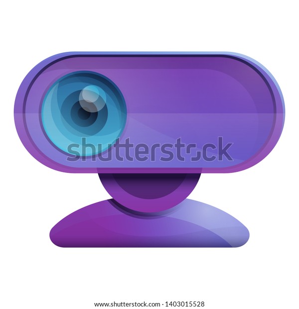 Cartoon Camera Surveillance Isolated On White Stock Vector (Royalty ...