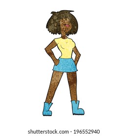 Cartoon Capable Woman Stock Vector (Royalty Free) 196552940 | Shutterstock