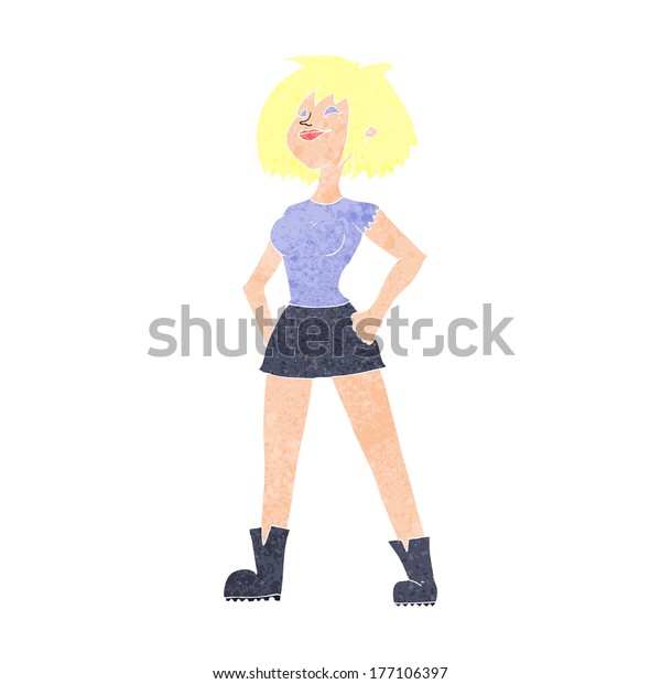 Cartoon Capable Woman Stock Vector (Royalty Free) 177106397 | Shutterstock