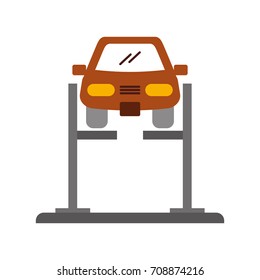 Cartoon Car Alignment Device Wheel Alignment Stock Vector (Royalty Free ...