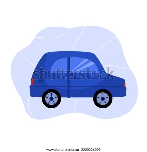 Cartoon Car Flat Style Vector Illustration Stock Vector (Royalty Free ...