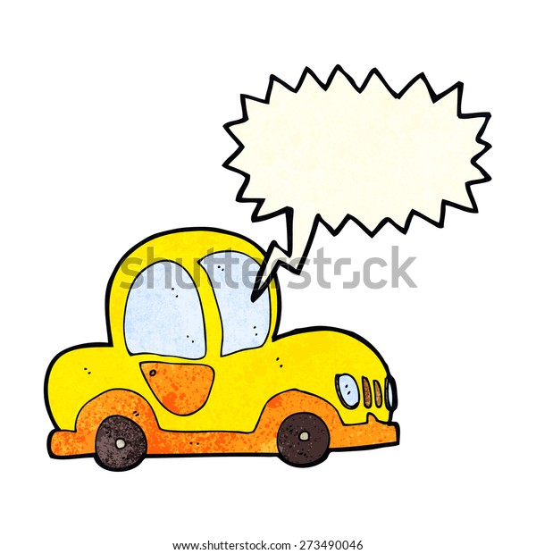 Cartoon Car Speech Bubble Stock Vector (Royalty Free) 273490046 ...