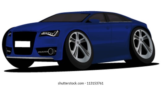 Cartoon Car Vector Illustration Stock Vector (Royalty Free) 113153761 ...