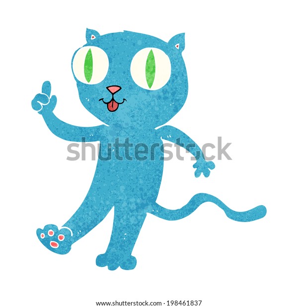 Cartoon Cat Idea Stock Vector (Royalty Free) 198461837 | Shutterstock