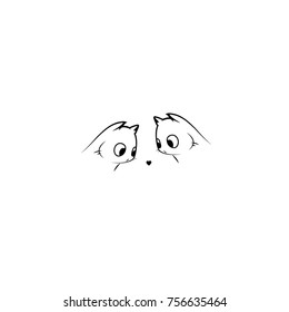 Bad Cat Face Vector Illustration Isolated Stock Vector (Royalty Free ...