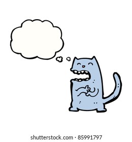 Cartoon Scheming Cat Stock Vector (Royalty Free) 86080144