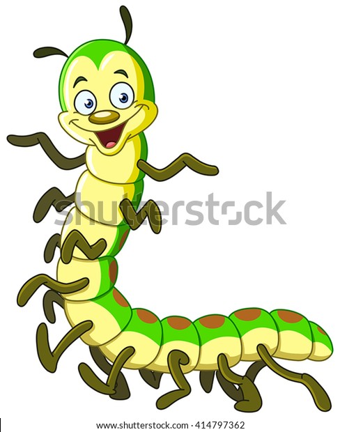 Cartoon Caterpillar Stock Vector (Royalty Free) 414797362