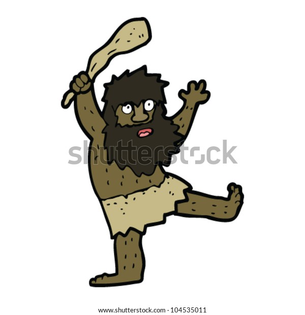 Cartoon Cave Man Stock Vector (Royalty Free) 104535011 | Shutterstock
