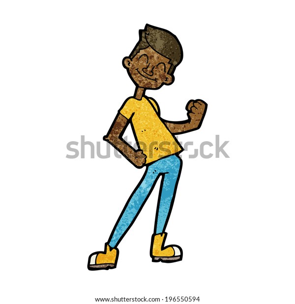 Cartoon Celebrating Man Stock Vector (Royalty Free) 196550594 ...