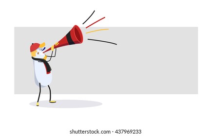 Cartoon Celebrating Victory Stock Vector (Royalty Free) 437969233 ...