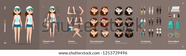 Cartoon Character Animation Set Your Motion Stock Vector (Royalty Free ...