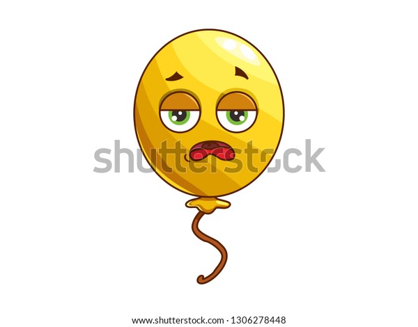 Cartoon Character Balloons Funny Faces Stock Vector (Royalty Free ...
