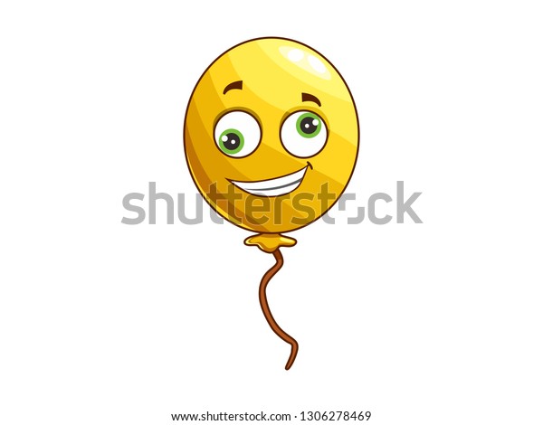 Cartoon Character Balloons Funny Faces Stock Vector (Royalty Free ...