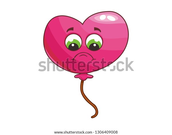 Cartoon Character Balloons Funny Faces Stock Vector (Royalty Free ...