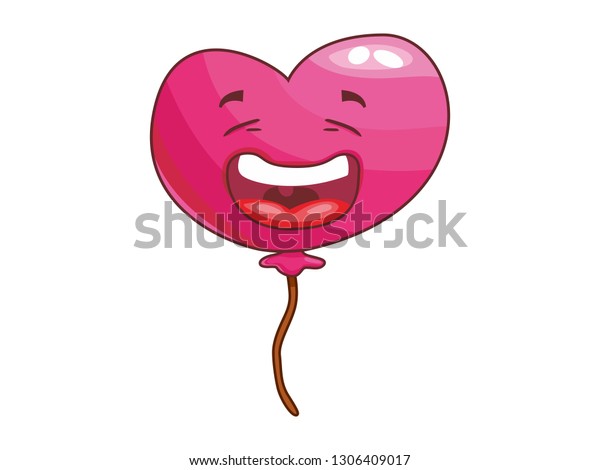 Cartoon Character Balloons Funny Faces Stock Vector (Royalty Free ...