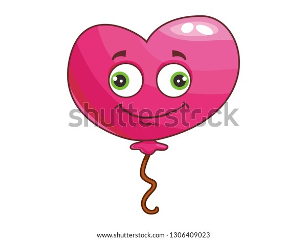 Cartoon Character Balloons Funny Faces Stock Vector (Royalty Free ...