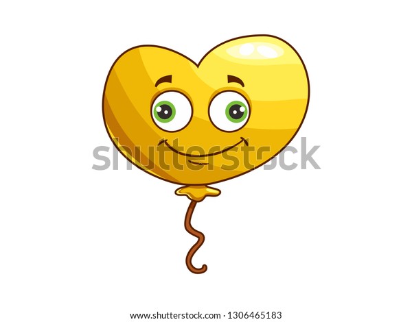 Cartoon Character Balloons Funny Faces Stock Vector (Royalty Free ...
